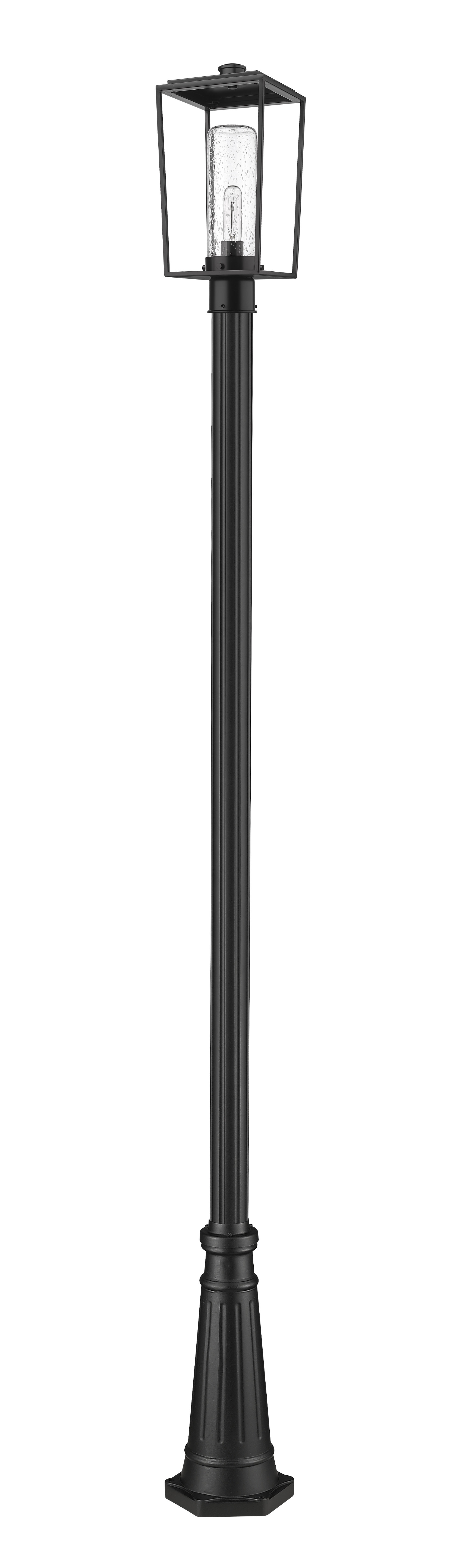 Breakwater Bay Jadine Black 1 -Light Hardwired Lamp Post (Full ...