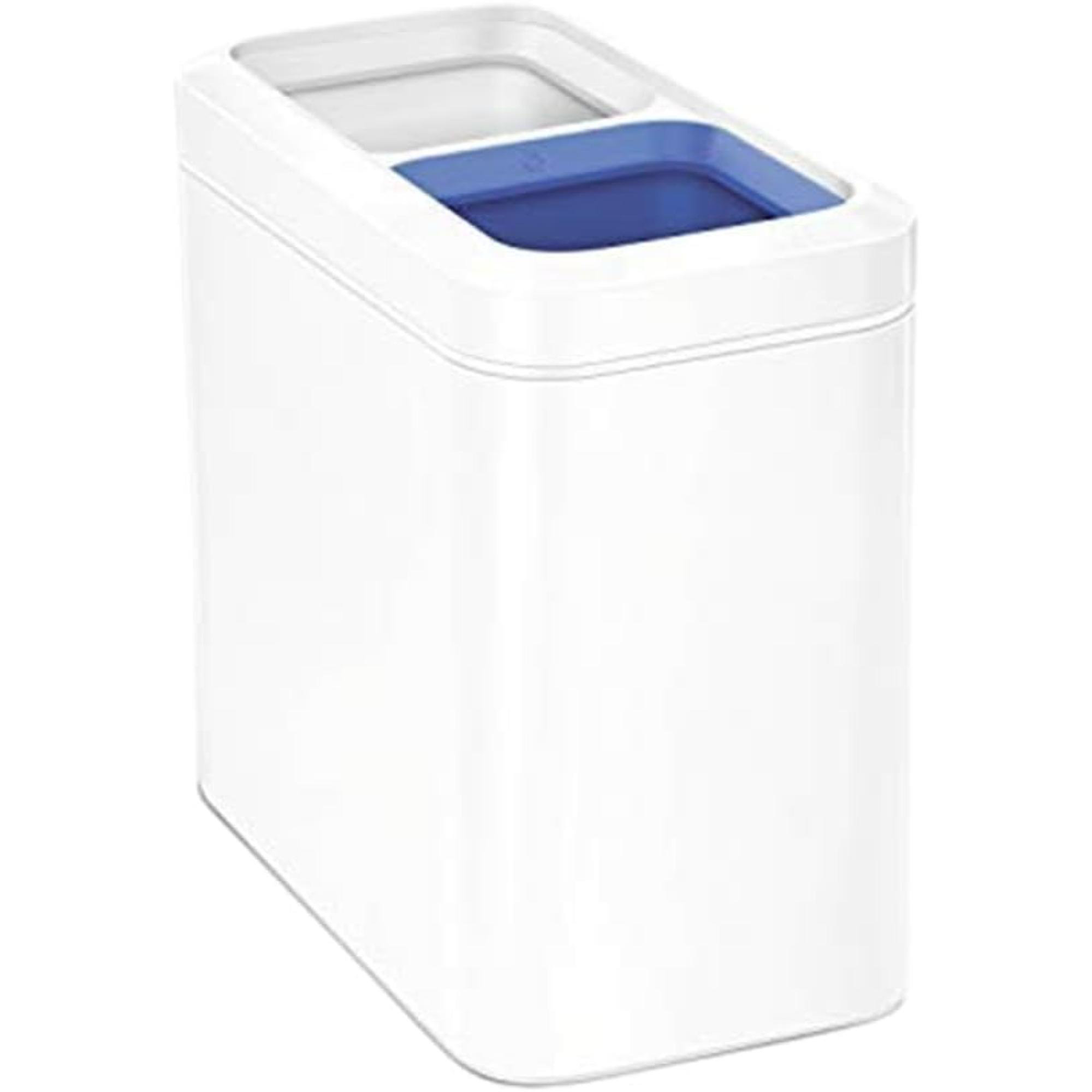 Textiles Hub 20 Liter 5.3 Gallon Dual Compartment Slim Open Top ...