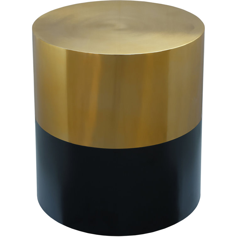 Everly Quinn Braidwood Black / Gold End Table & Reviews | Wayfair