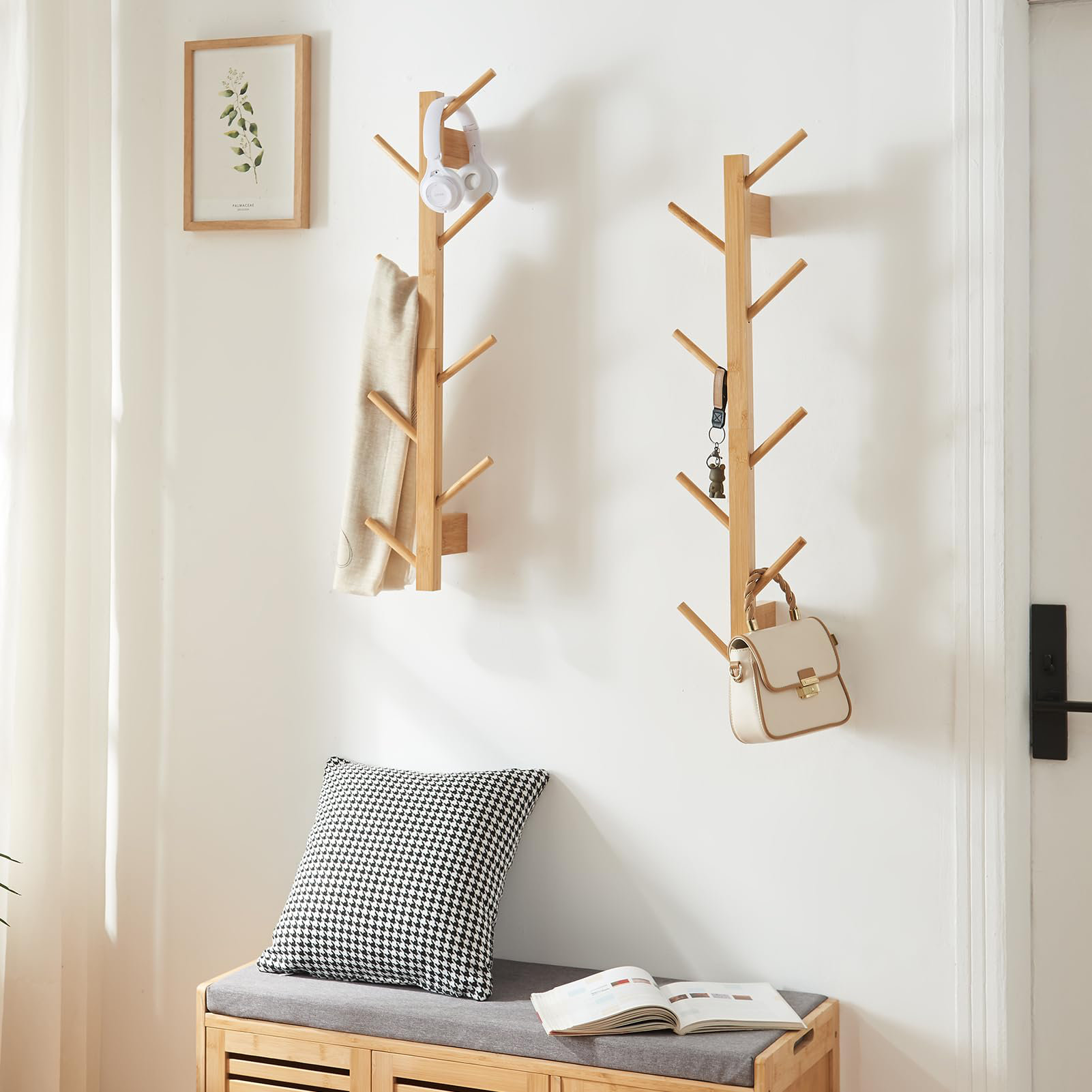 Latitude Run® Vertical Wall Coat Rack(2 Pack) | Wayfair