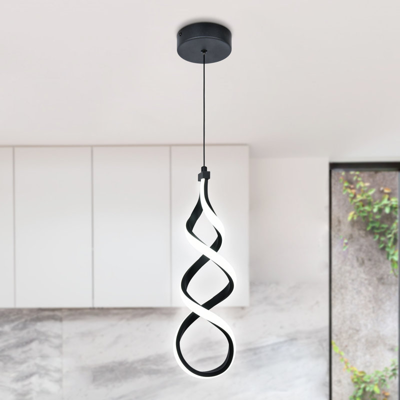 Ivy Bronx 6000K Led Pendant Light Kitchen Hanging Light Ceiling Hanging ...