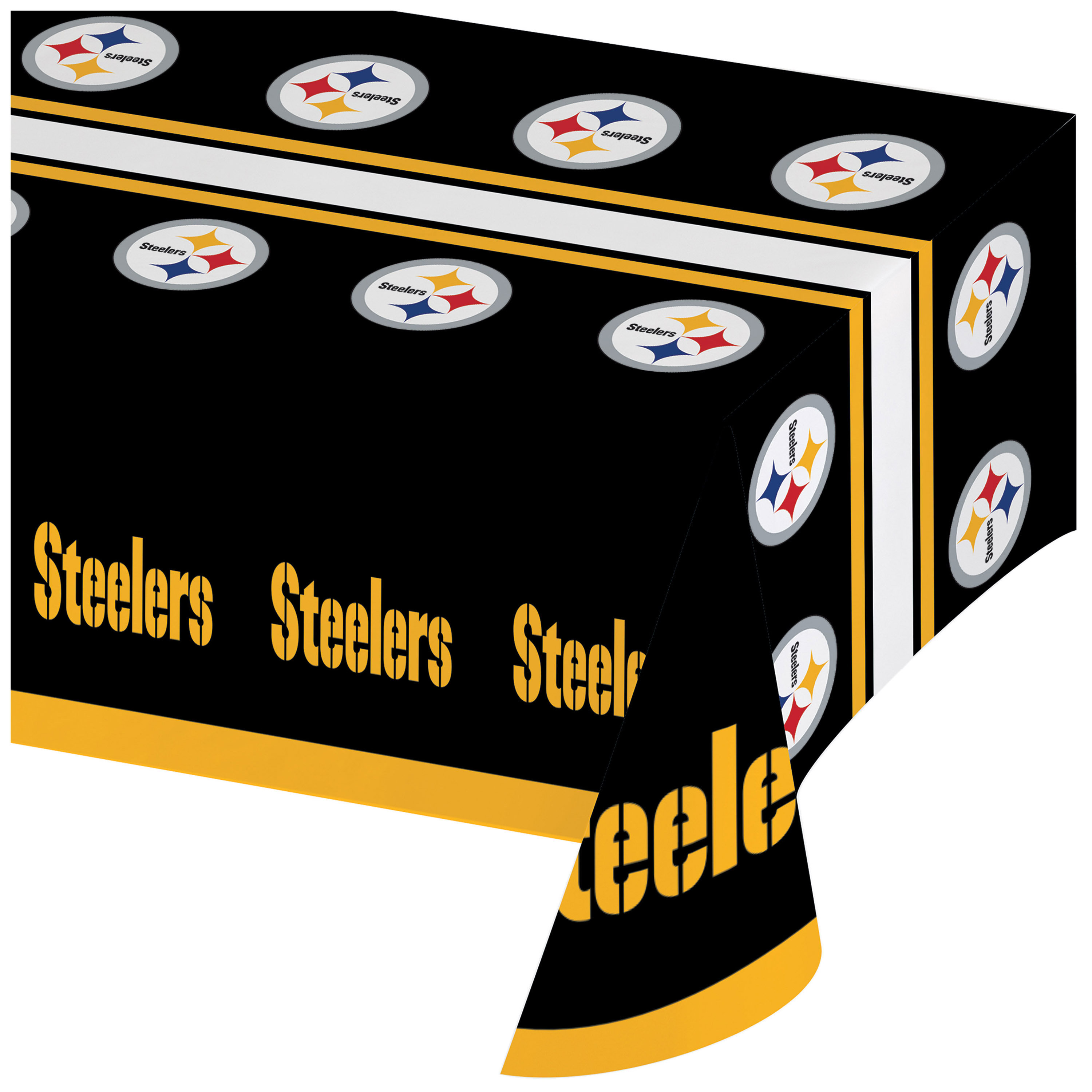 Creative Converting NFL Pittsburgh Steelers Plastic Tablecloths, 3 ct ...