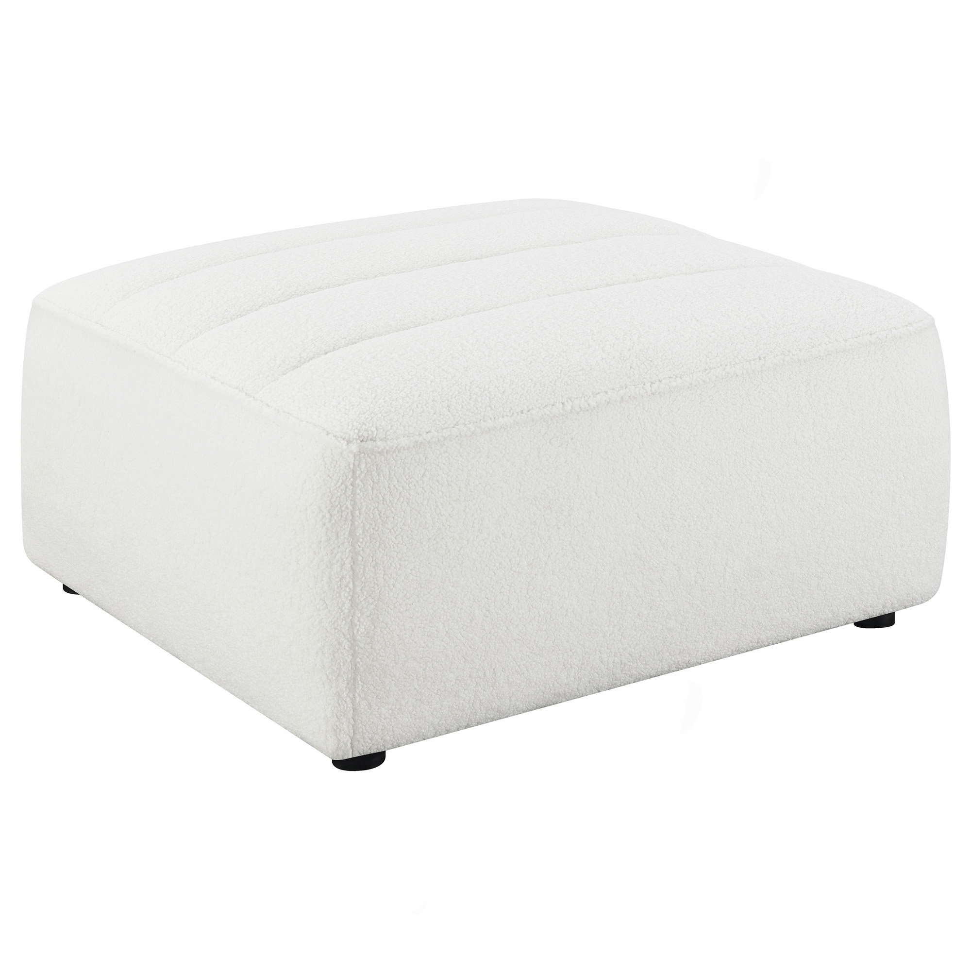 Latitude Run® Comfortable Square Upholstered Ottoman(Only One Ottoman ...
