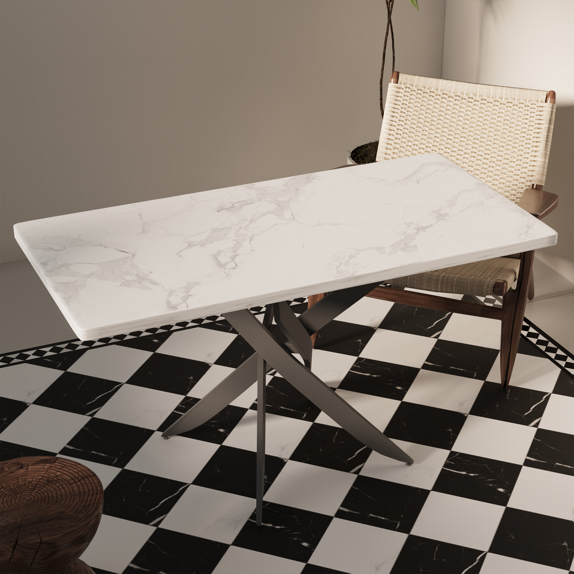 17 Stories Menda Dining Table | Wayfair