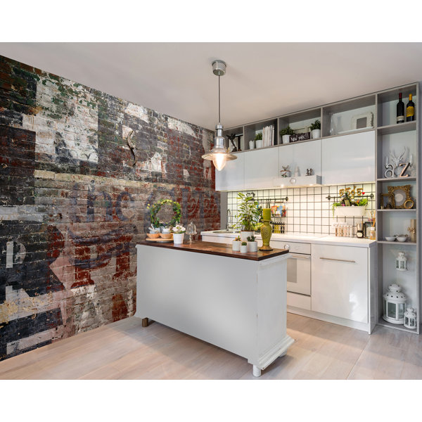 Union Rustic Newville Brick Wallpaper & Reviews | Wayfair