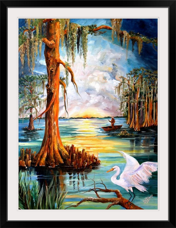 Highland Dunes 'Down on The Bayou' by Butterworth Painting Print ...