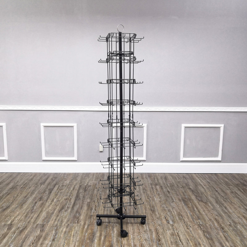 FixtureDisplays 70" H Rotating Metal Brochure and Pamphlet Rack ...