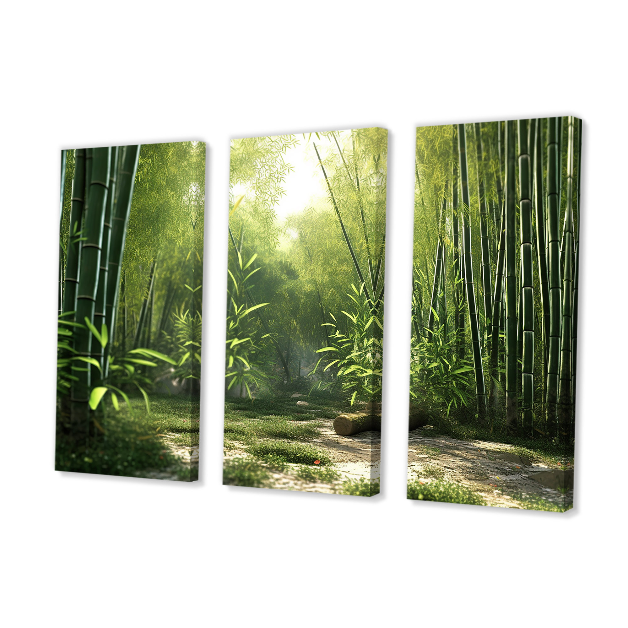 Bay Isle Home™ Dynamic Light Bamboo Grove I - Bamboo Wall Decor Set ...