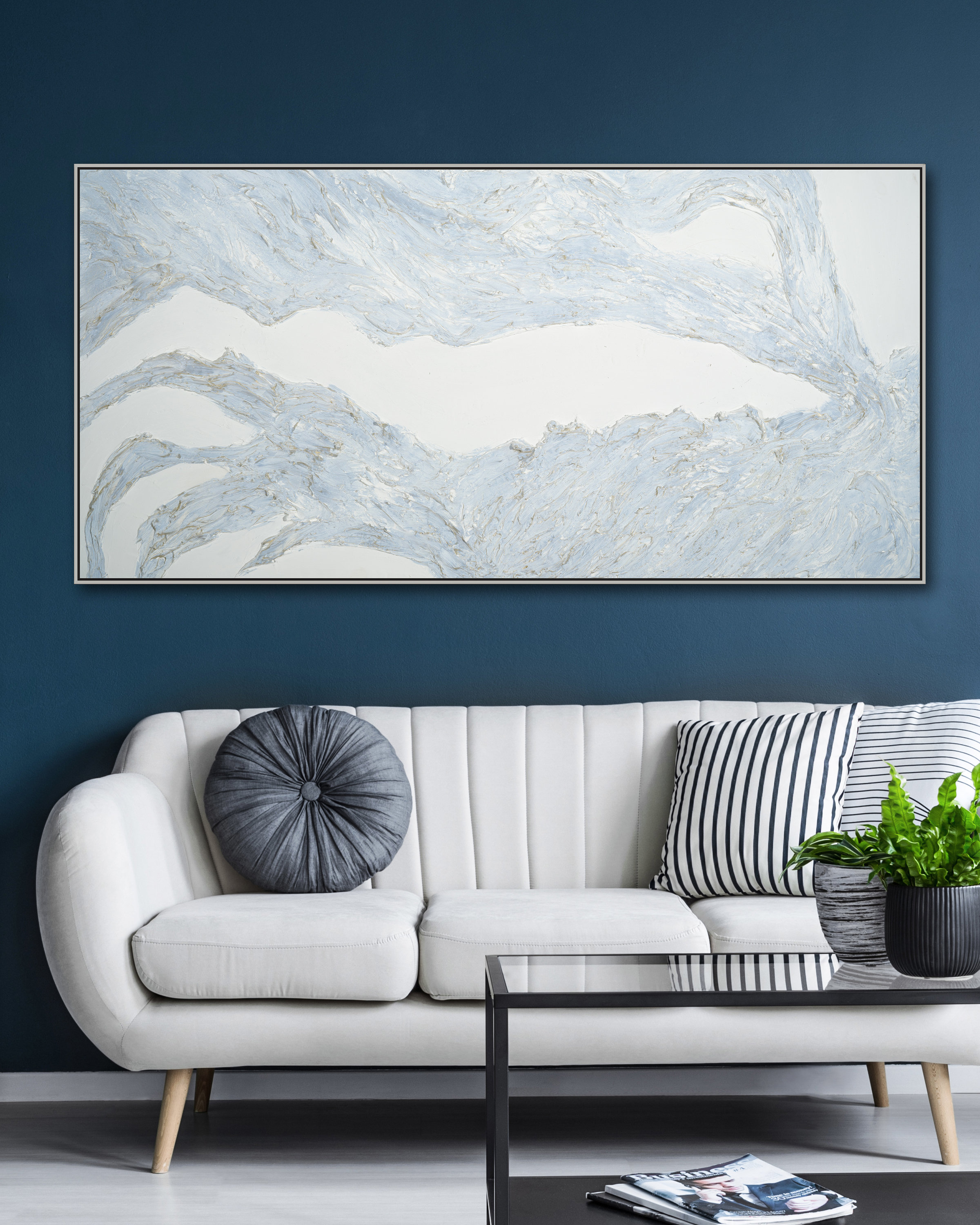 RFA Decor Angel Wing by H. Scott - Floater Frame on Canvas | Wayfair