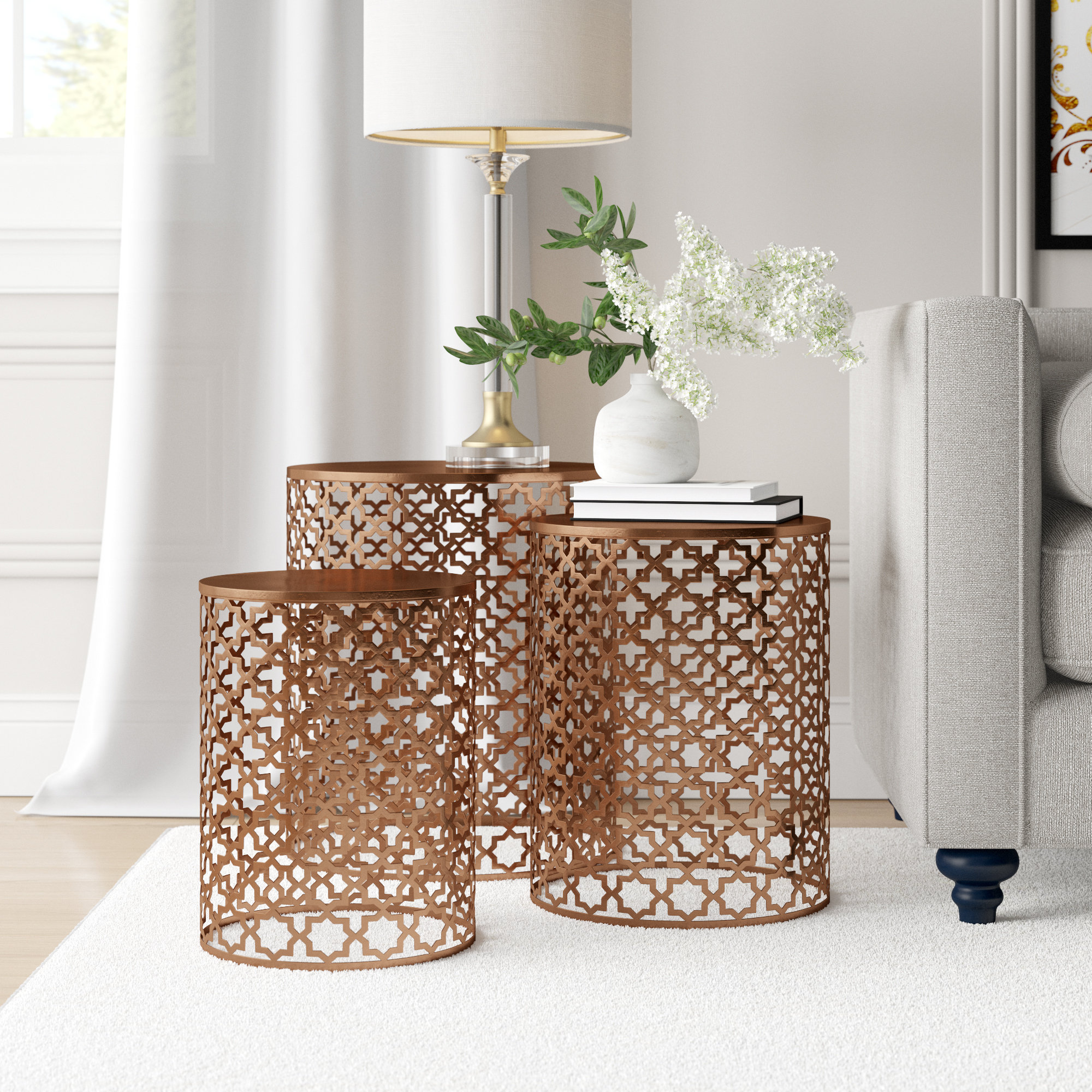 World Menagerie Rhalem 3 Piece Nesting Table & Reviews - Wayfair Canada