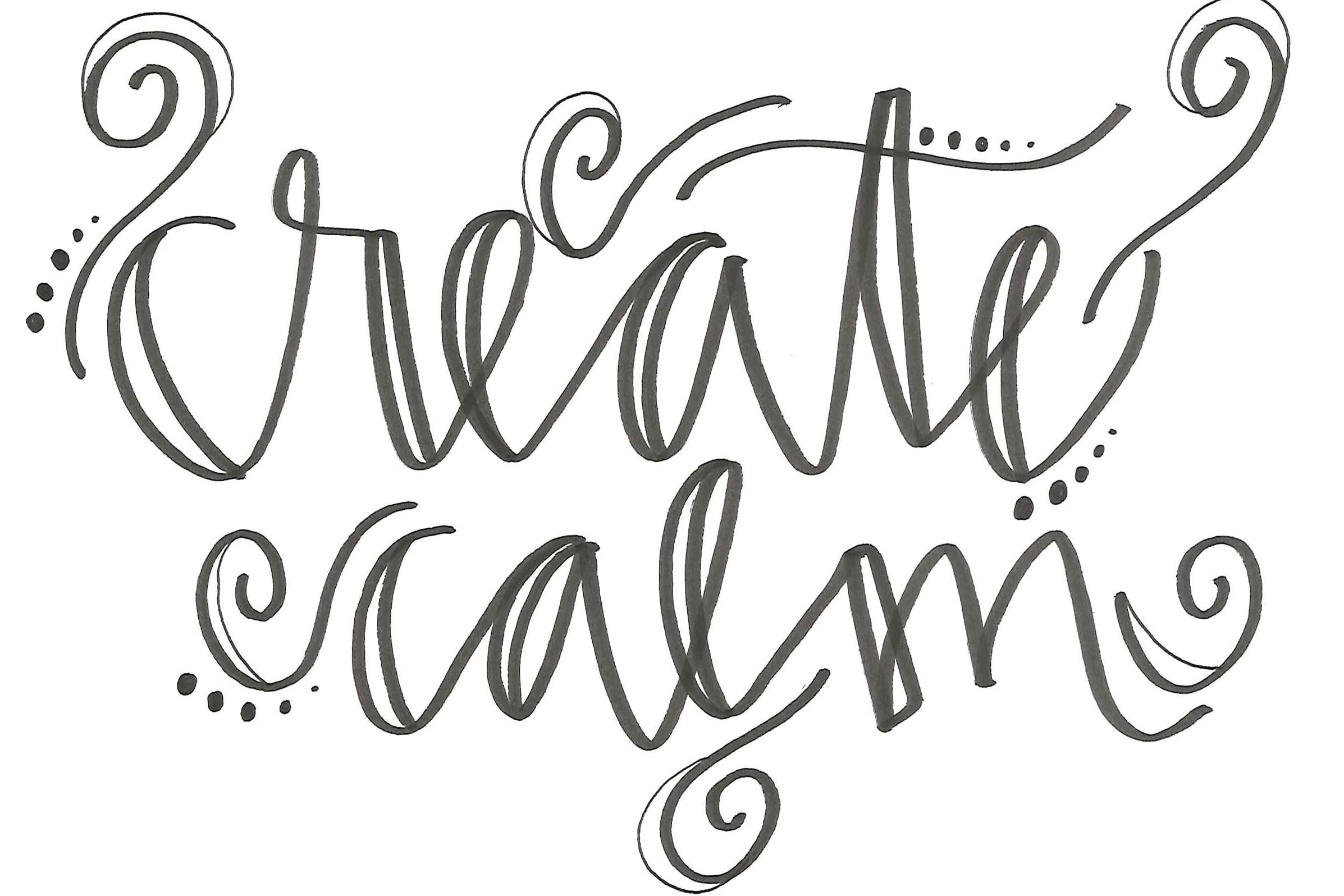 Trinx Create Calm 3 - Wrapped Canvas Textual Art | Wayfair