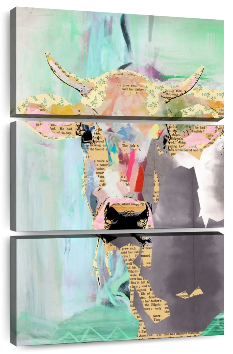 Ebern Designs Brampt Cow Collage | Wayfair