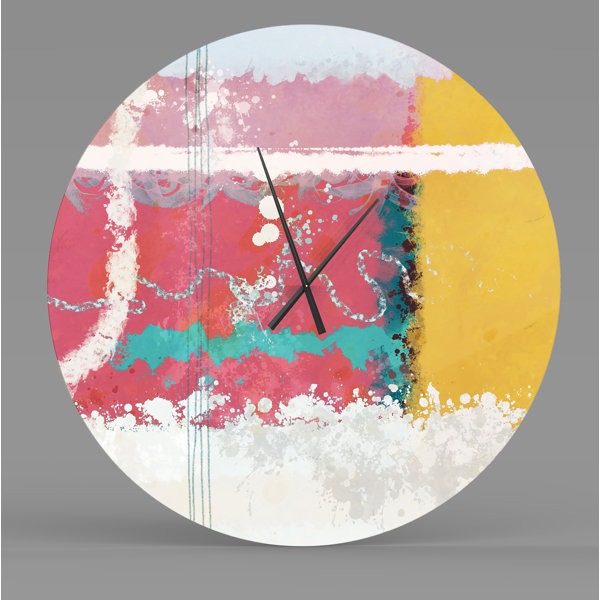 Latitude Run® Zappy Sagacious Abstract Metal Wall Clock - Wayfair Canada