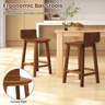 Wildon Home® 24.5'' Solid Wood Bar Stools Set Of 4 Home Counter Kitchen ...