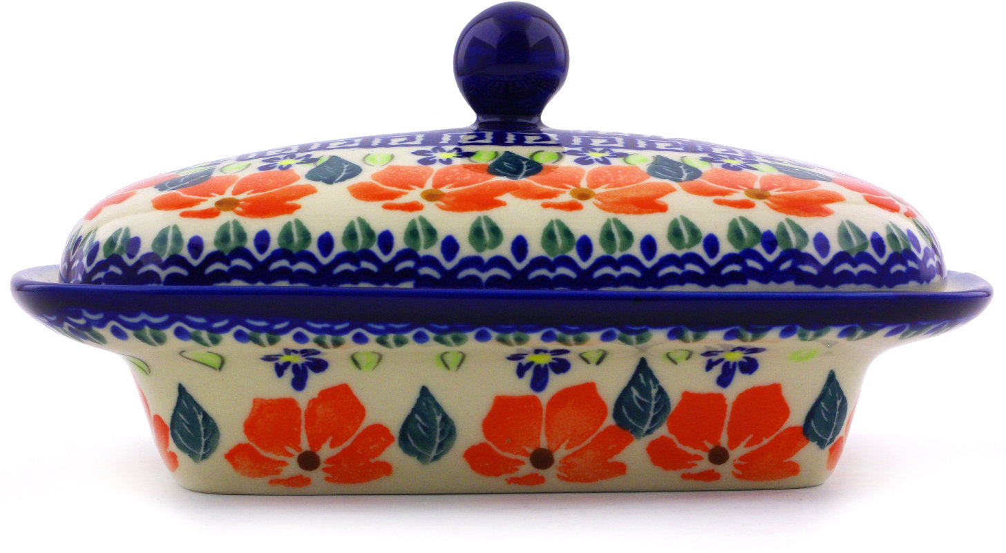 Bungalow Rose Tarell Fields Butter Dish | Wayfair