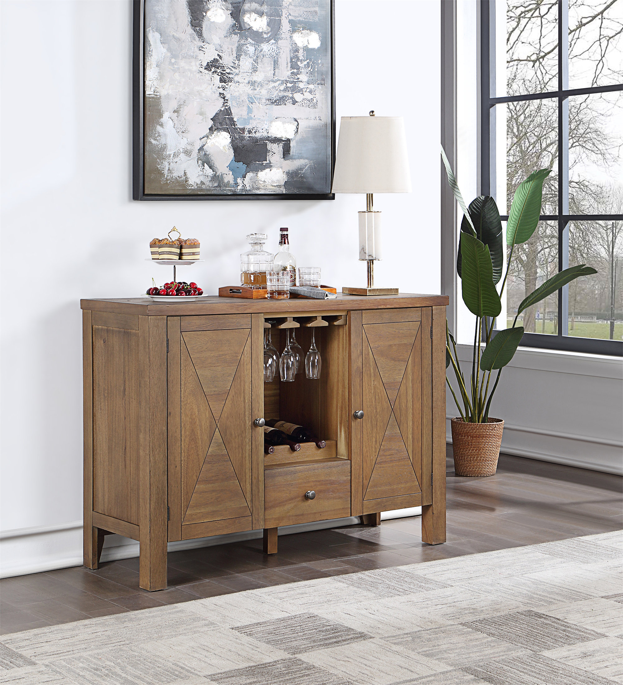 Gracie Oaks Gisla Sideboard,Buffet table,Dining cabinet,Office credenza ...