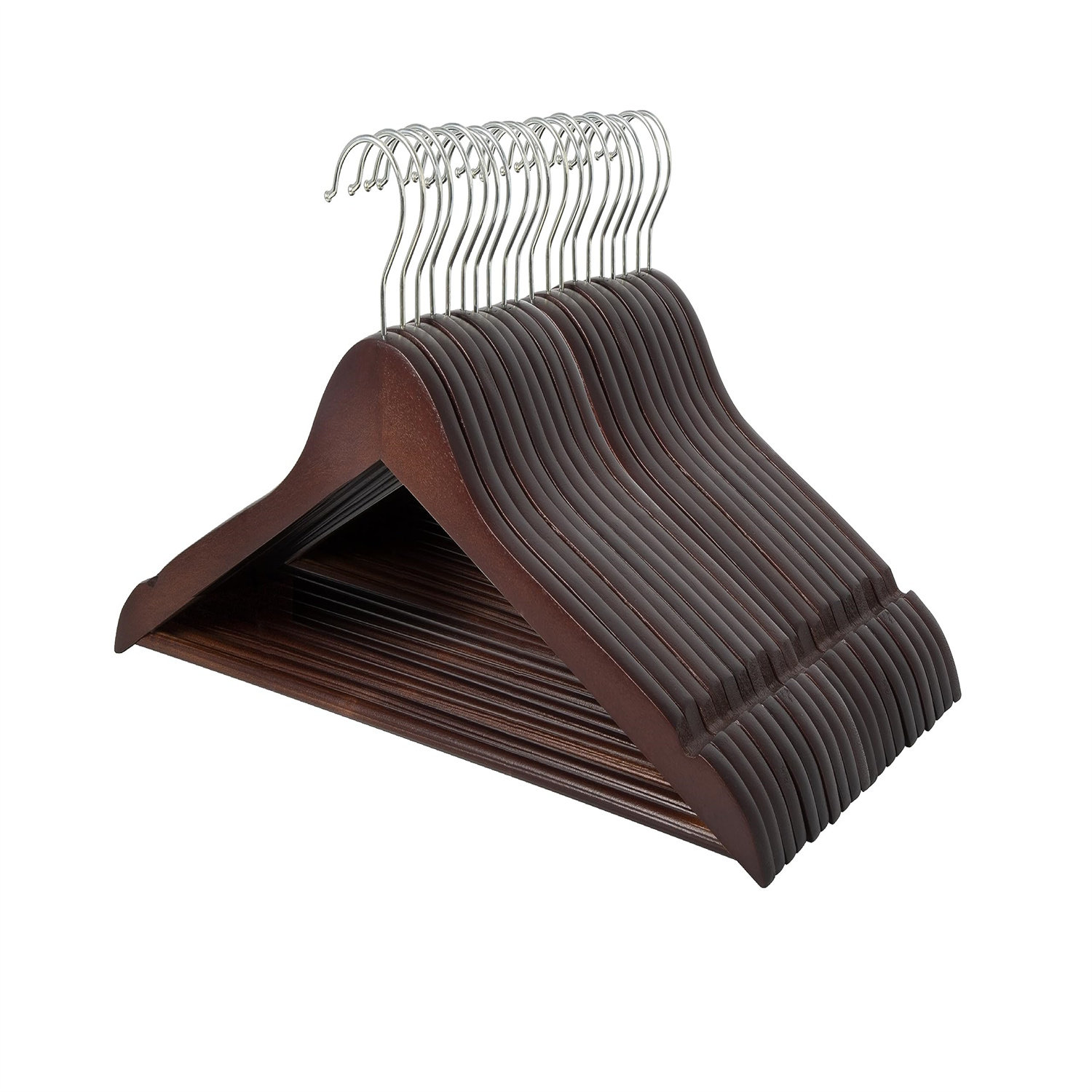 Rebrilliant Neille Wood Non-Slip Standard Hanger | Wayfair