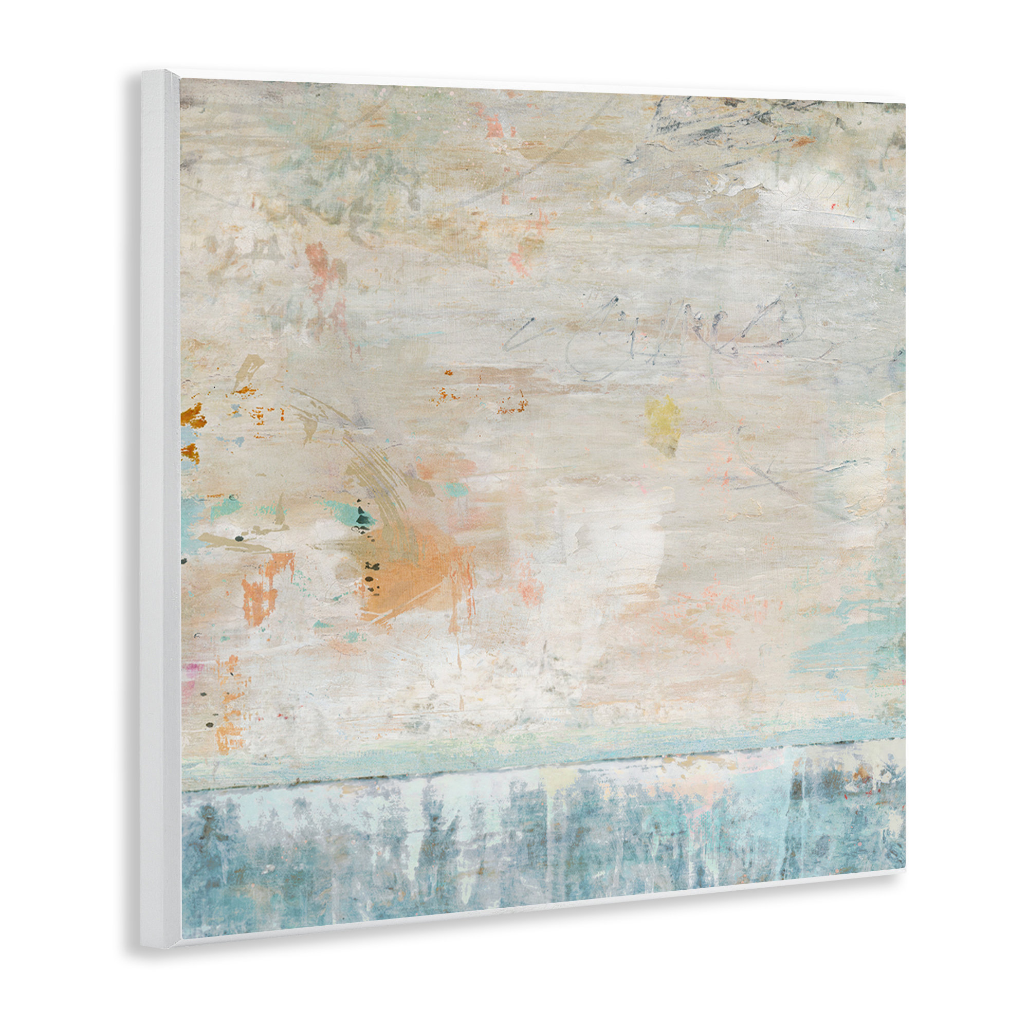 Ophelia & Co. Rustic Abstract Paint Strokes Wall Plaque Art by Suzanne ...