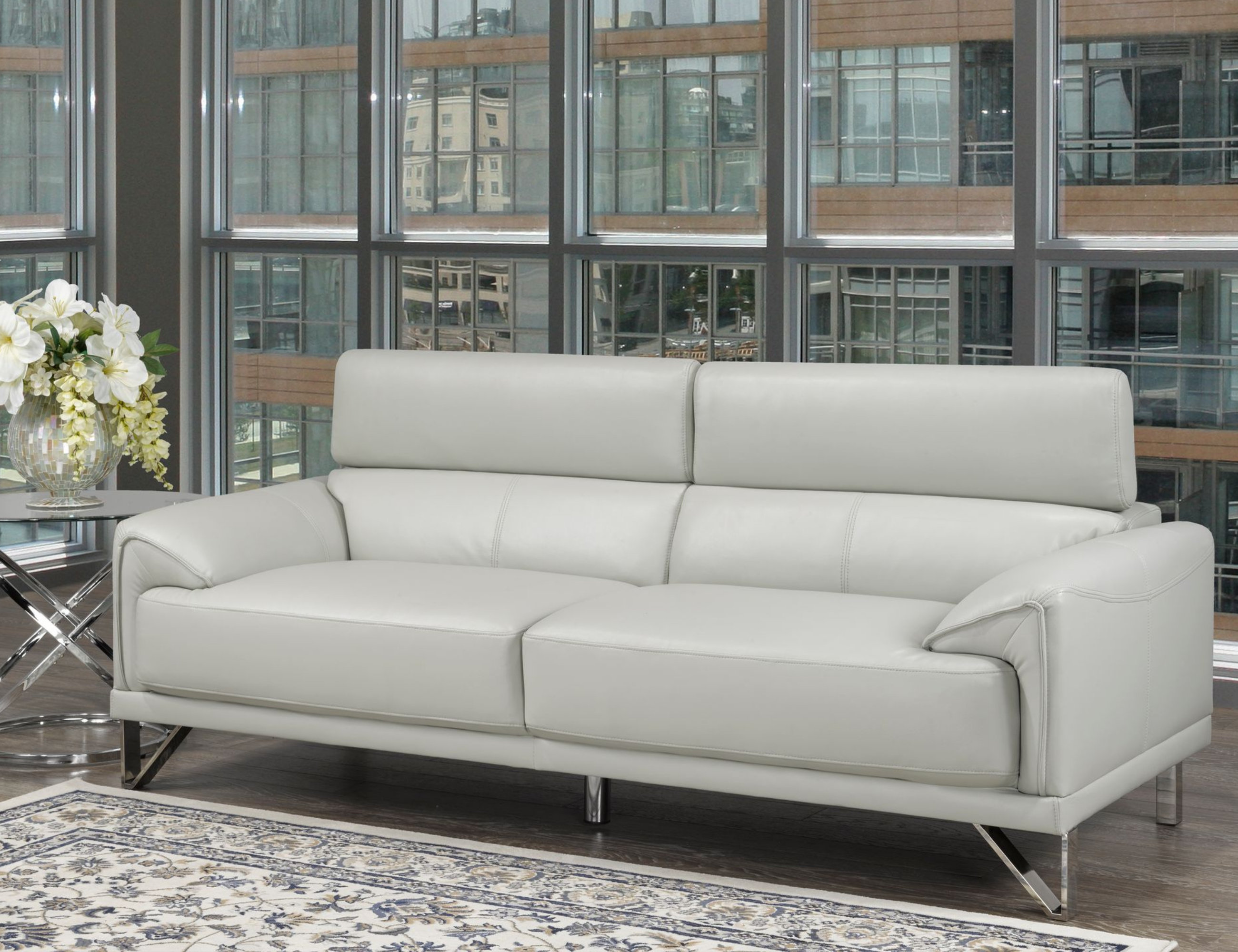 Brayden Studio® 3 Seater Sofa, Lt Grey | Wayfair