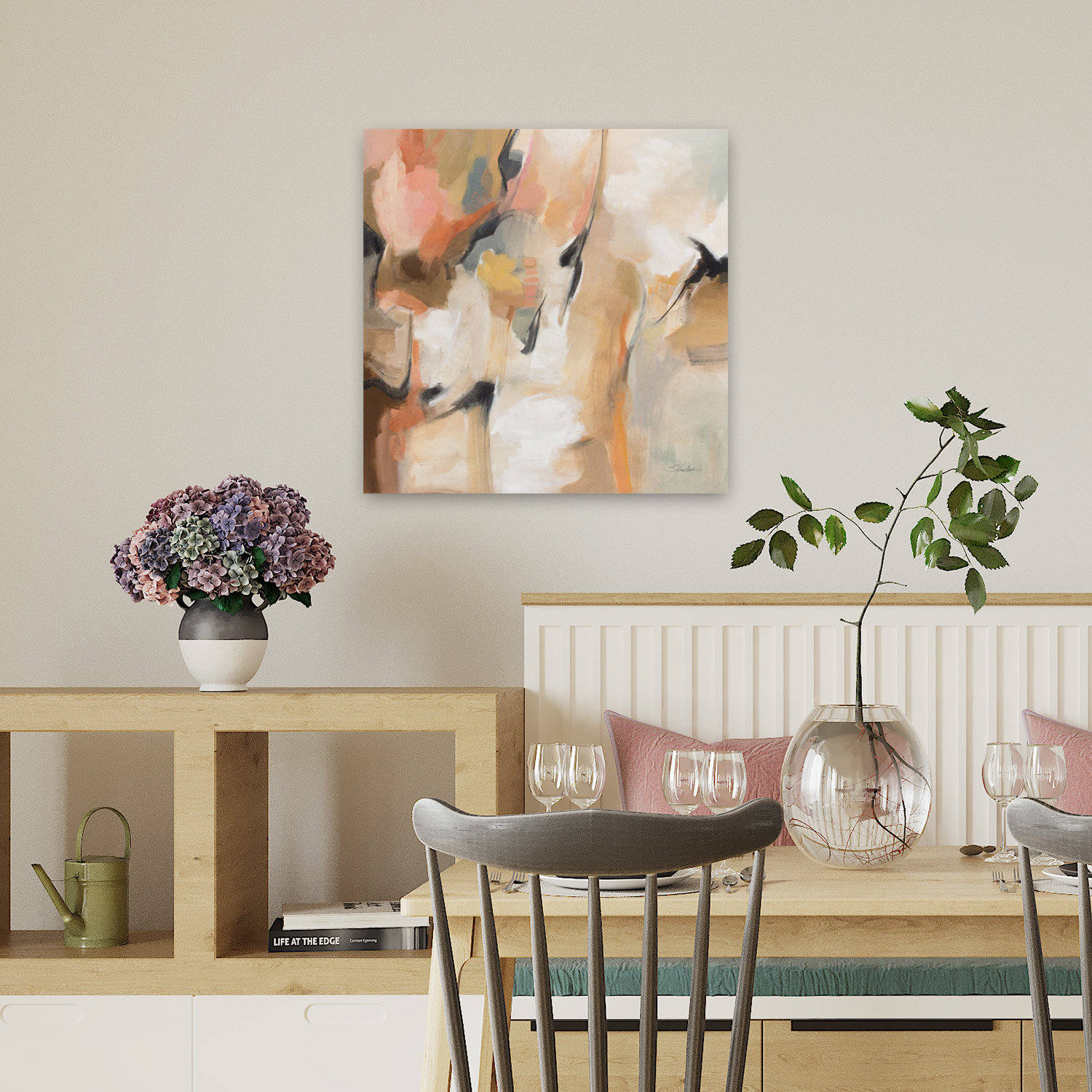 Latitude Run® Uphill Contemporary Abstract Art | Wayfair