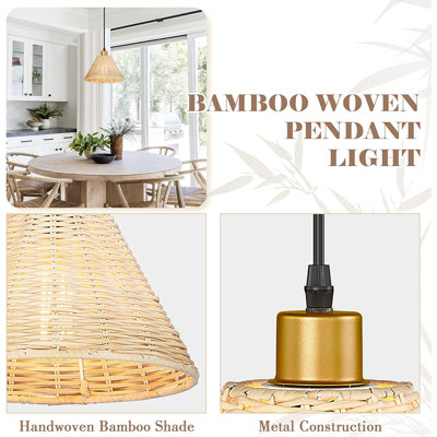 Bay Isle Home 1 - Light Brown LED Cone Pendant | Wayfair
