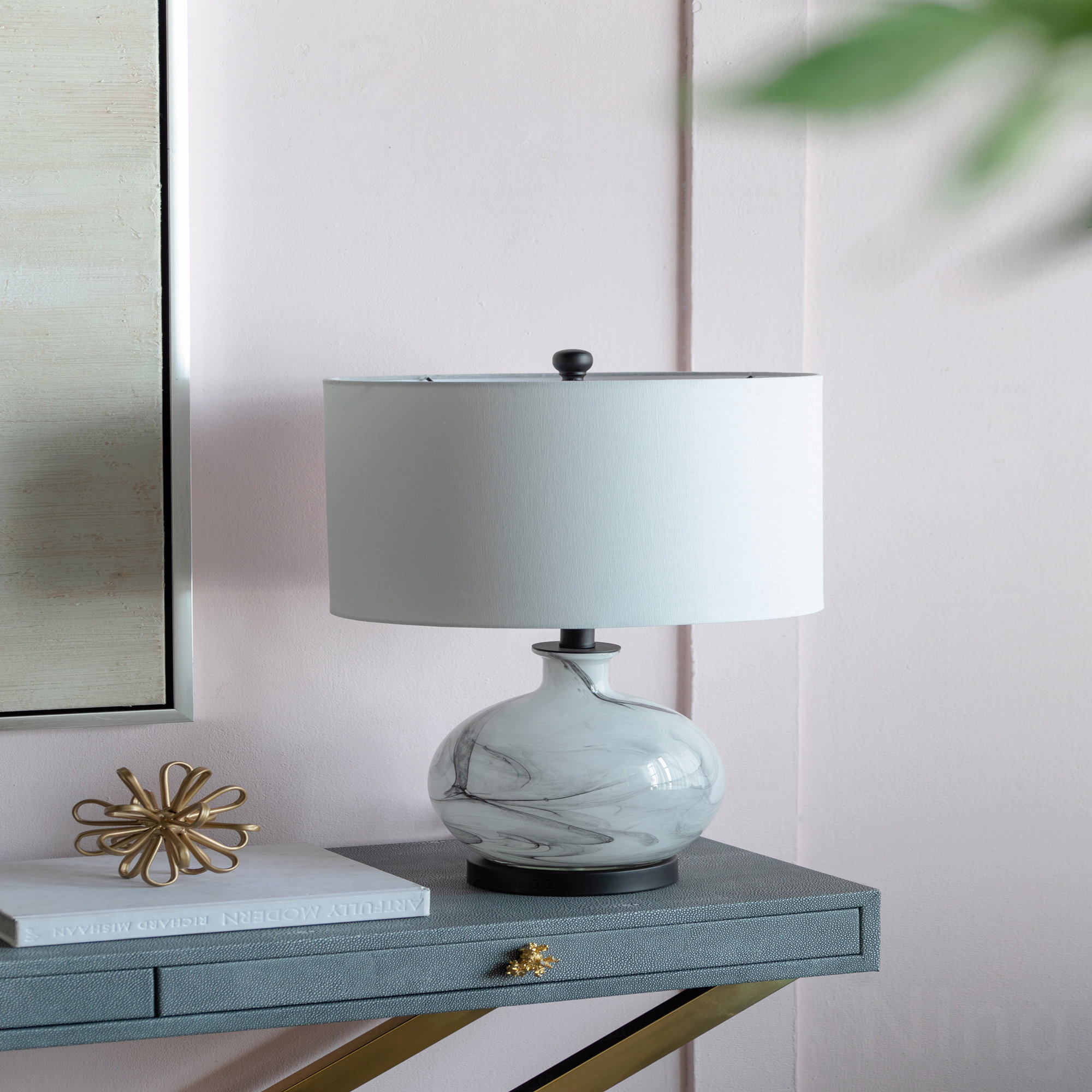 Latitude Run® Table Lamp - Glass Accent Material | Wayfair