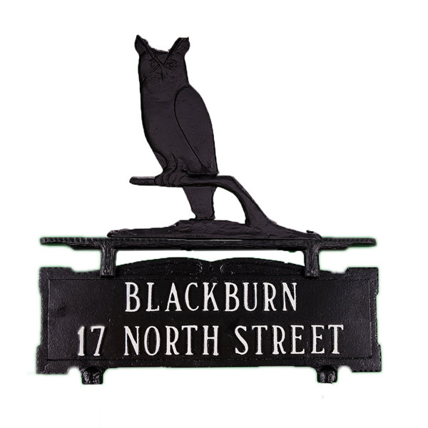 Montague Metal Products Metal Illuminated Mailbox Sign | Wayfair