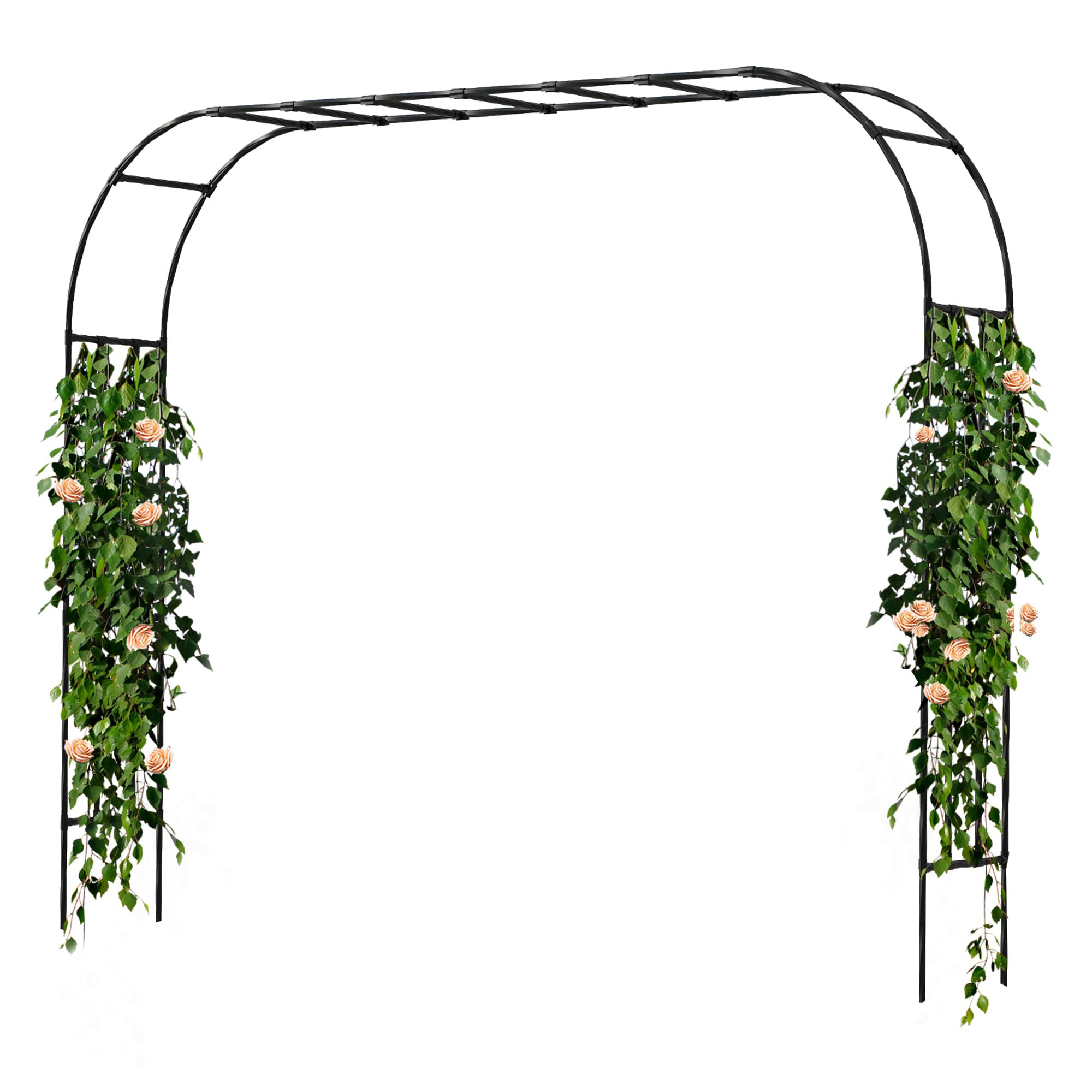 TWOTFUL Garden Arch Trellis, Trellis Arch for Climbing Plants Outdoor ...