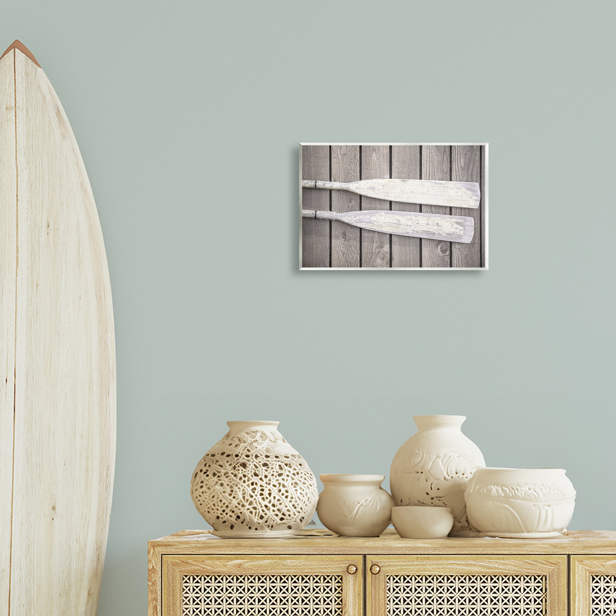 Breakwater Bay Rustic Oars Pair Wall Plaque Art by Aaron Matheson | Wayfair