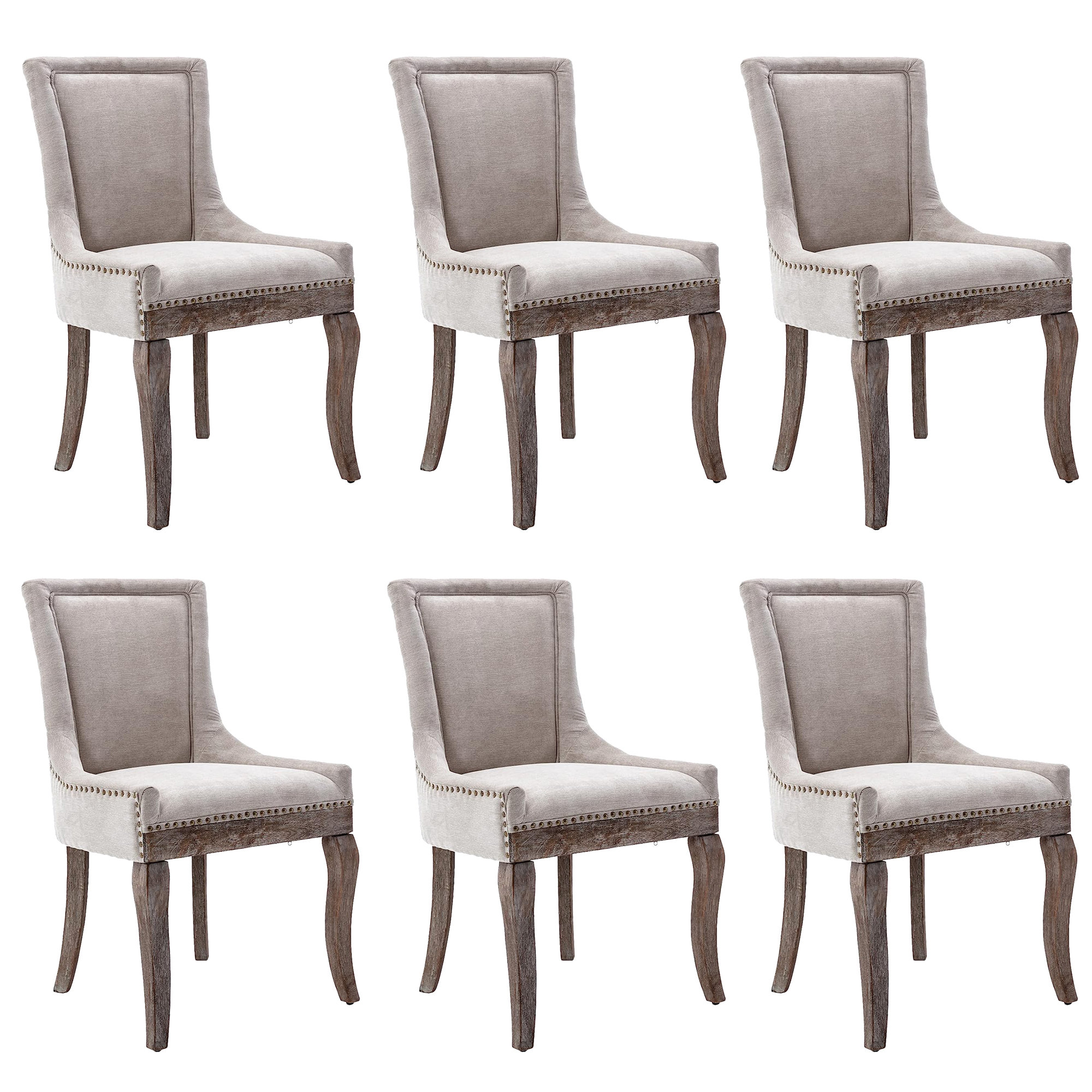 Rosdorf Park Khursid Linen Parsons Chair Dining Chair（set of 6 ...