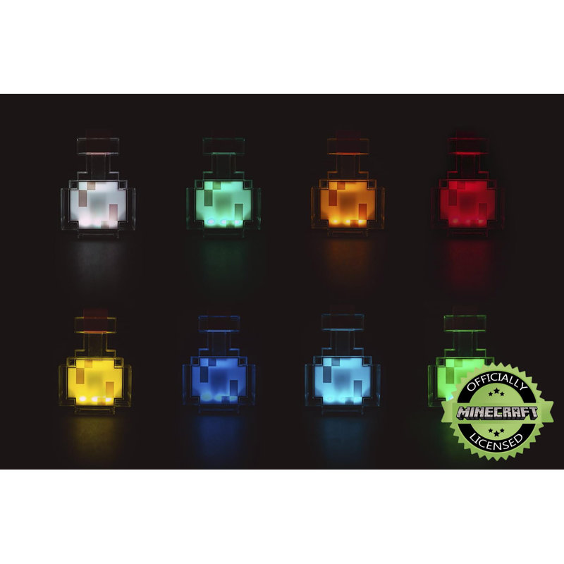 Ukonic Minecraft Potion Bottle Color-Changing LED Desk Lamp | 7 Inch ...