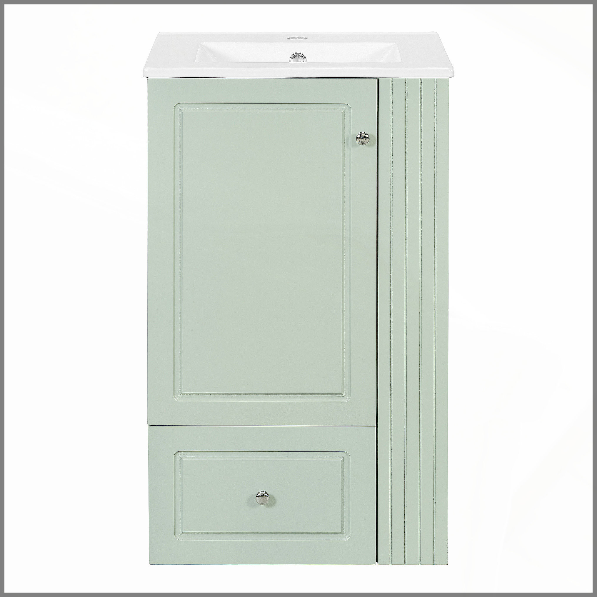 Winston Porter Compact 20-Inch Freestanding Bathroom Vanity with ...