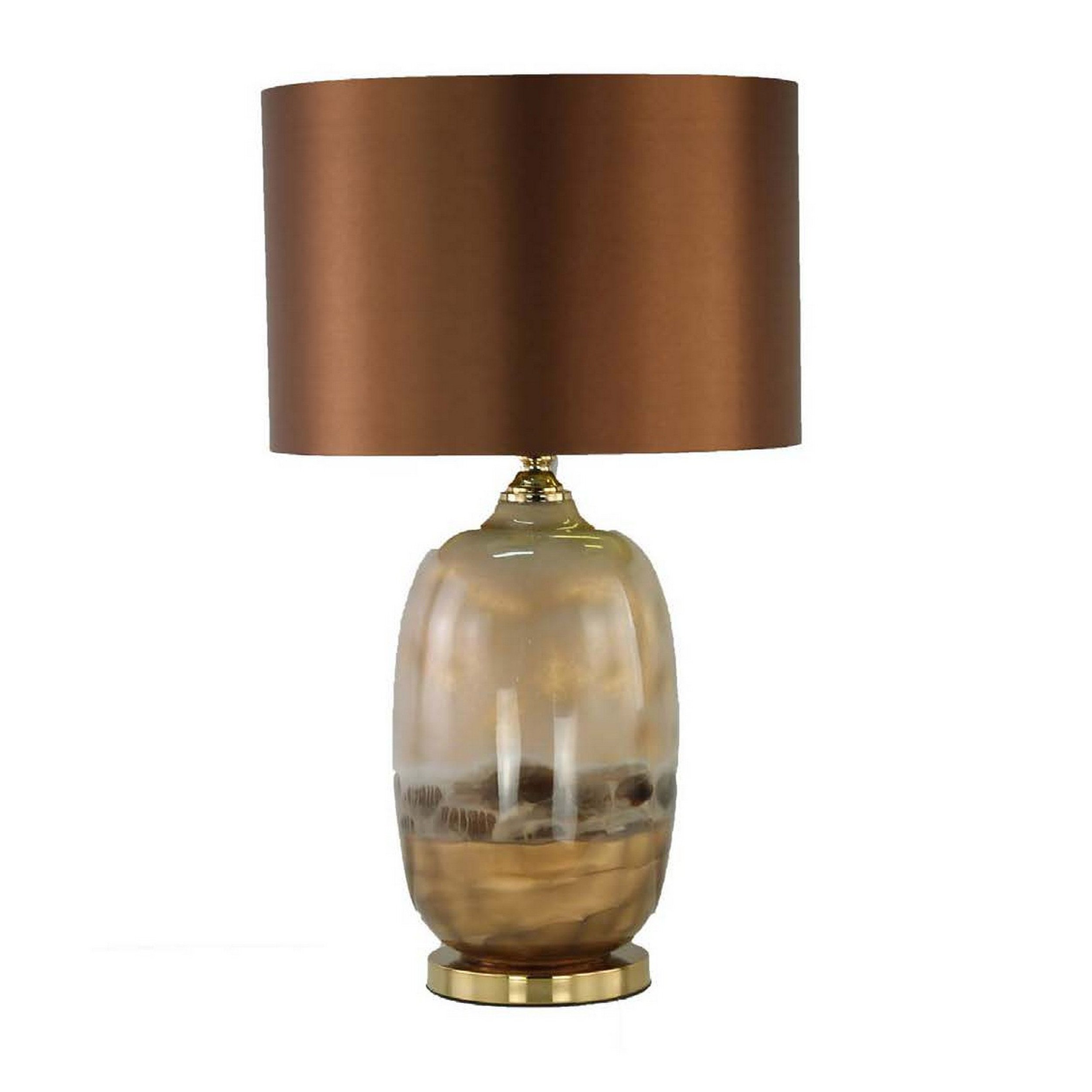 Benjara Gia Glass Table Lamp | Wayfair