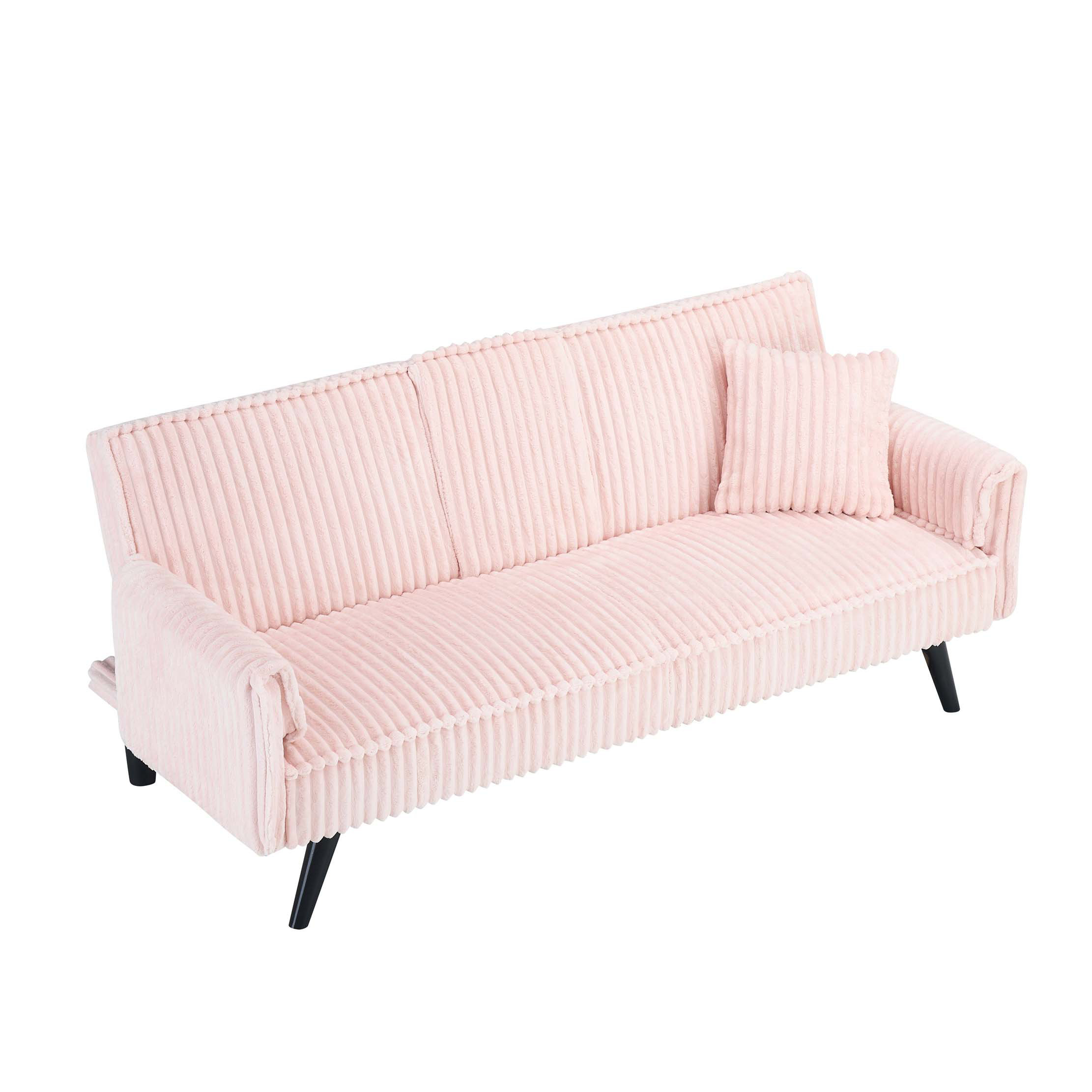Latitude Run® Minimalist style, straight-line corduroy sofa | Wayfair