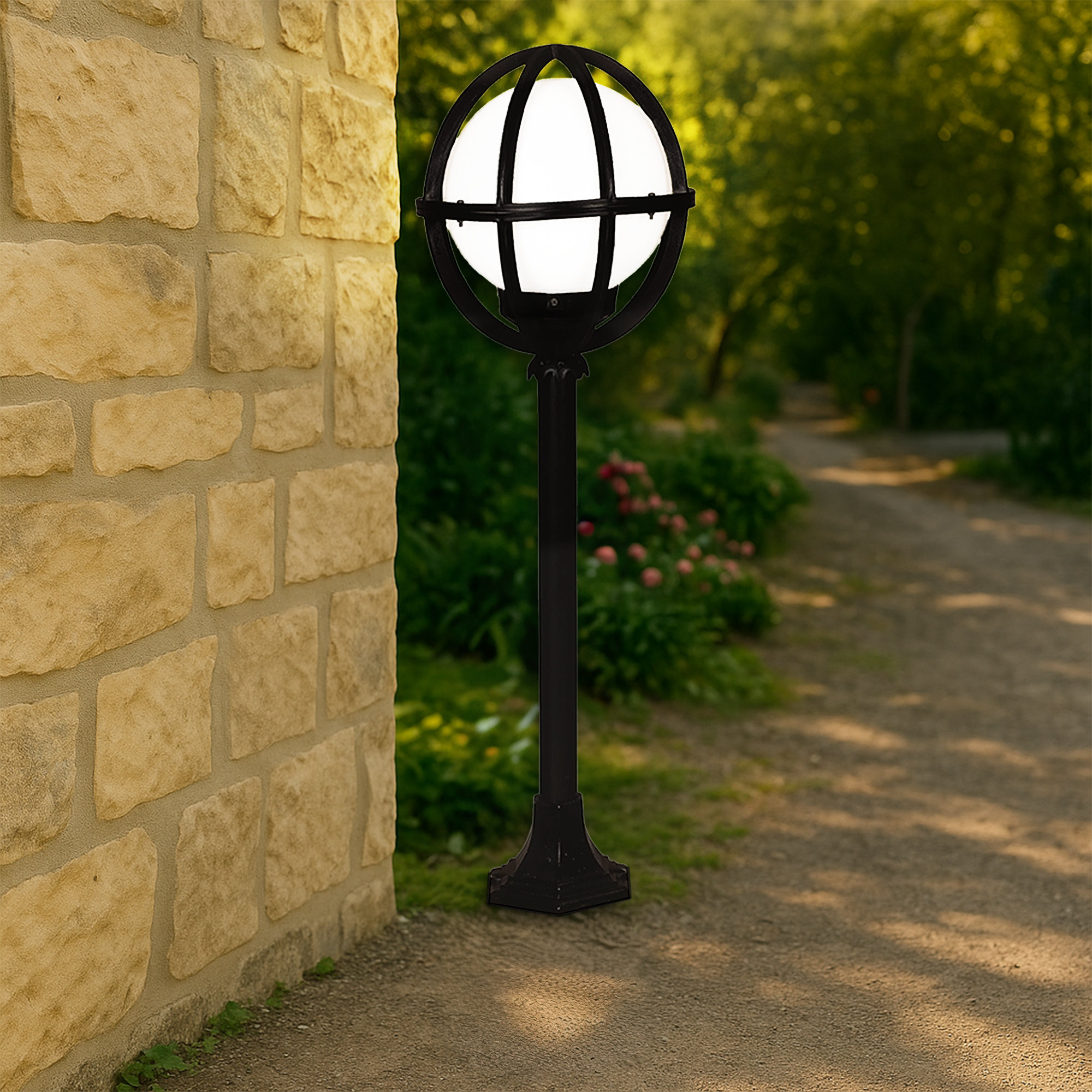 SpiritHome 40'' Tall Outdoor Floor Lamp - Wayfair Canada