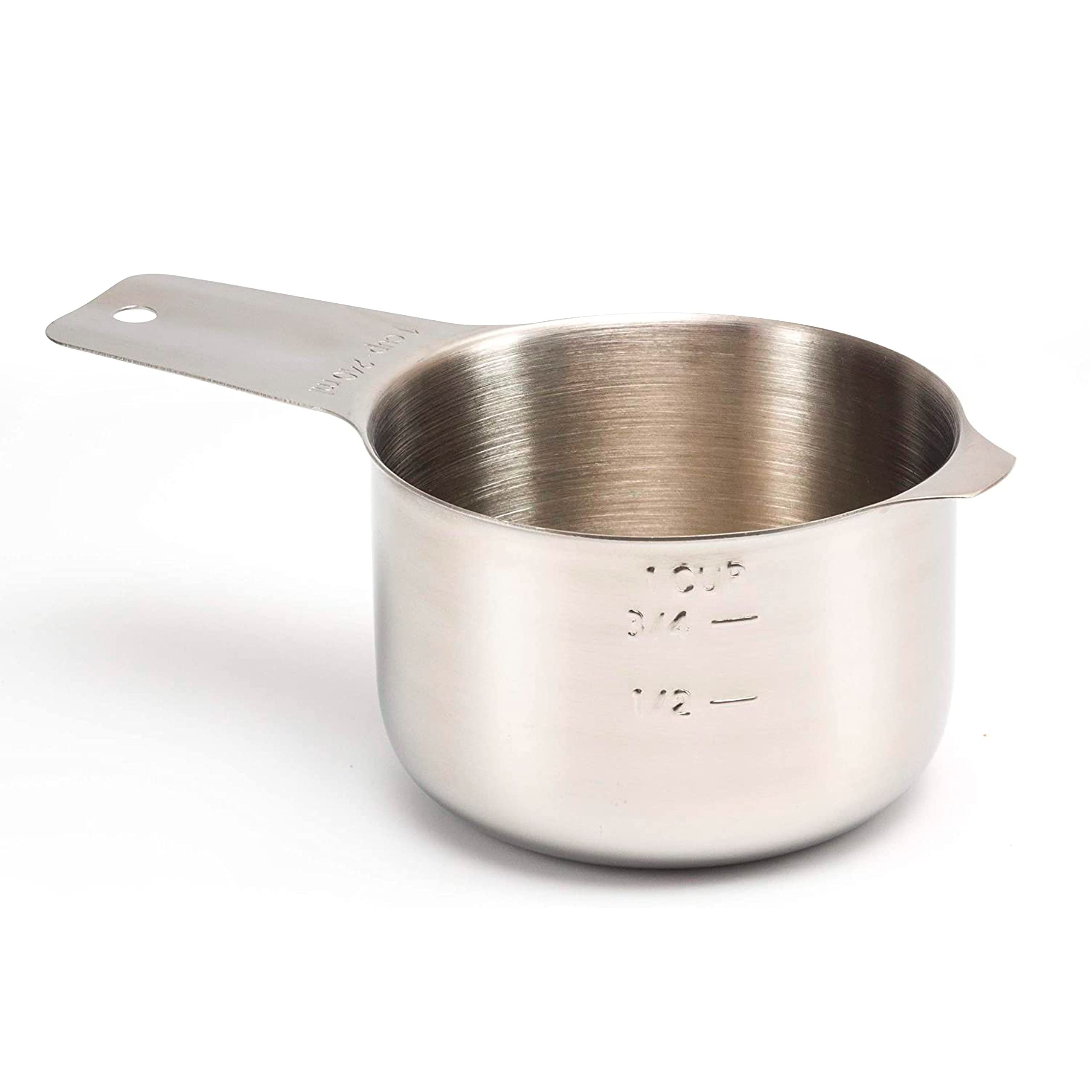 2LB Depot 2Lbdepot 1 Cup Measuring Cup Stainless Steel Metal, Accurate ...