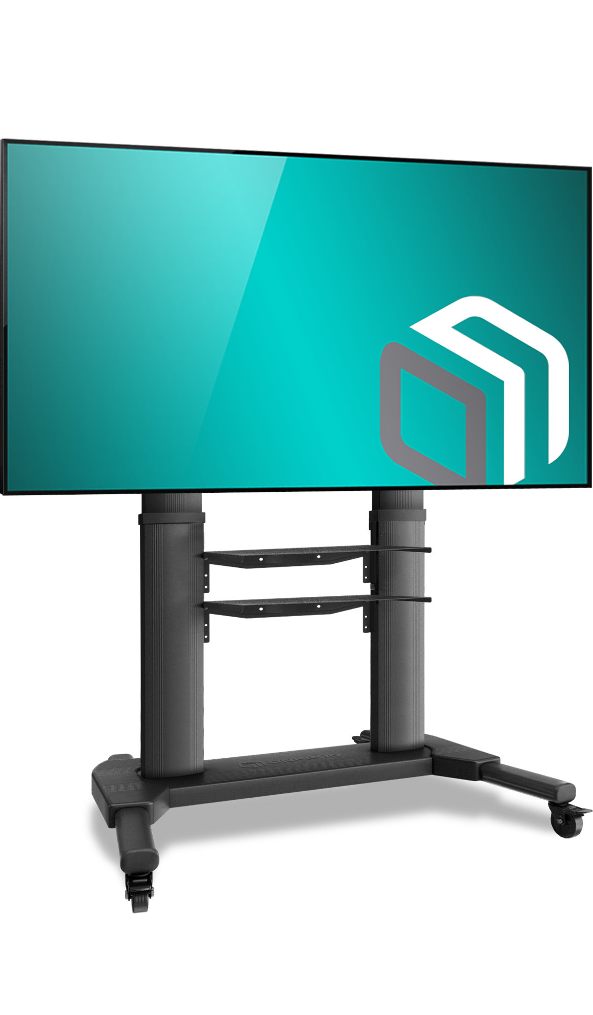 ONKRON Mobile Adjustable TV Stand on Wheels - Rolling TV Stand for 40 ...