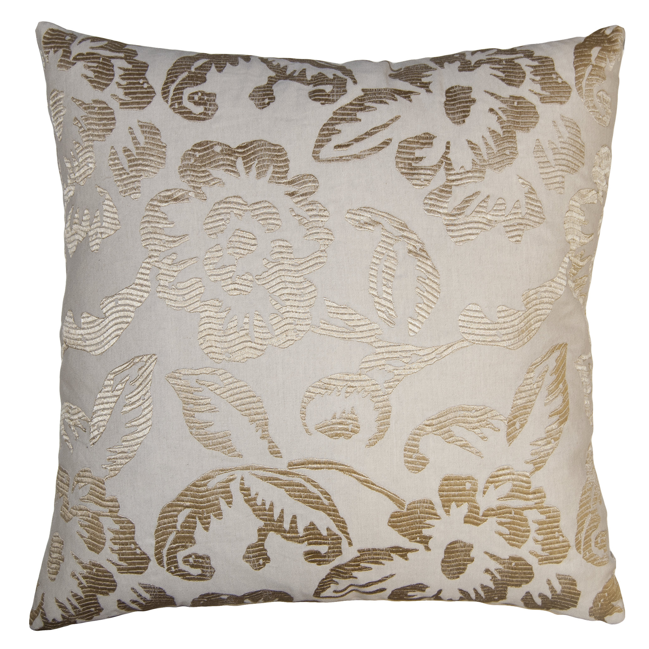 Square Feathers Domain Floral Feather Throw Pillow | Wayfair