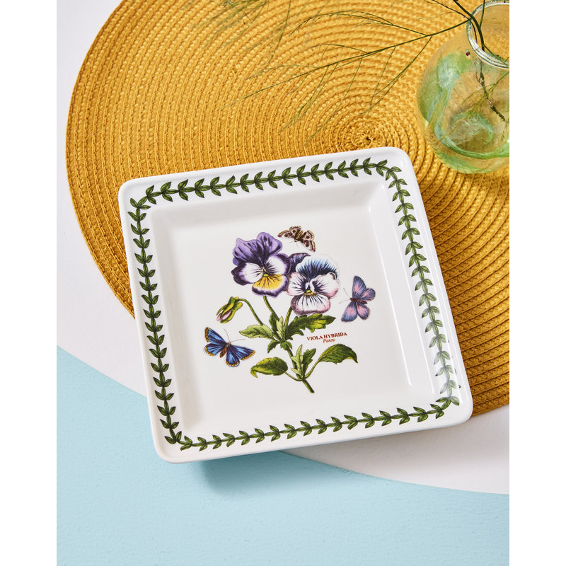 Portmeirion Botanic Garden Square Plate 7" & Reviews | Birch Lane