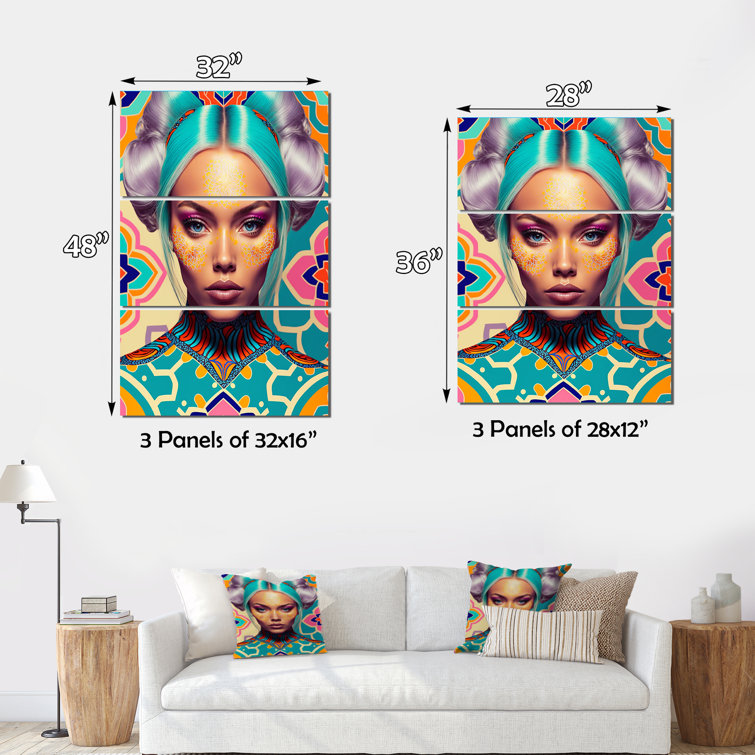 Dakota Fields Retrofuturistic Contemporary Hipsters VI On Canvas 3 ...