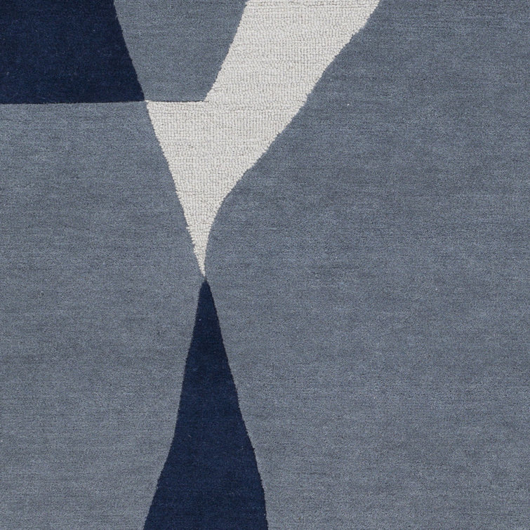 Sean Handmade Wool Blue/Navy/Light Slate Rug & Reviews | AllModern