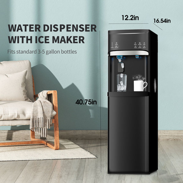 Soopyk 3 In 1 Hot And Cold Water Dispenser With Ice Maker Bottom Load ...