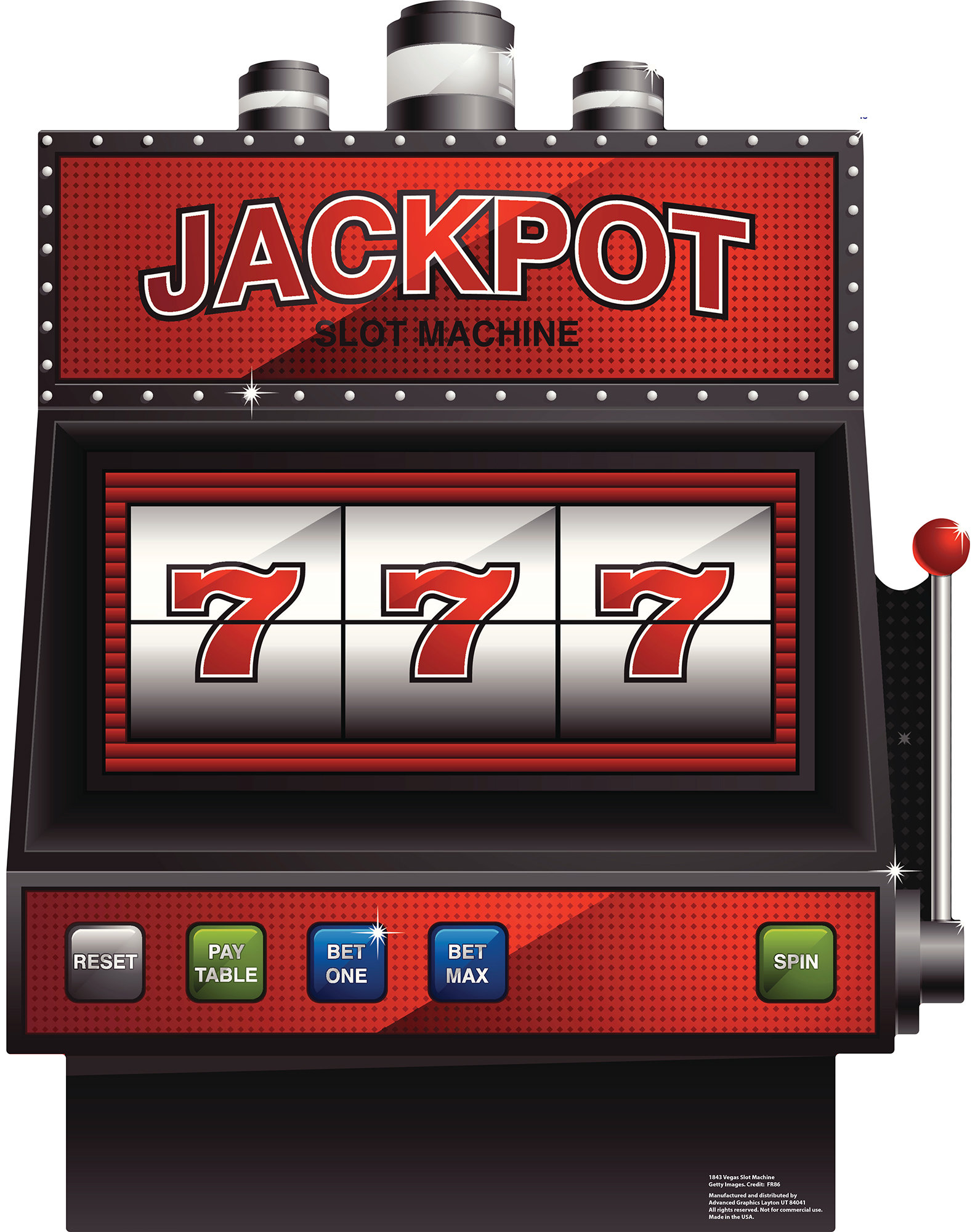 Advanced Graphics Vegas Slot Machine Cardboard Standup | Wayfair