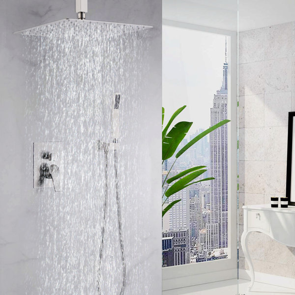 ACME Furniture Thermostatic Complete Shower System with Rough in-Valve ...