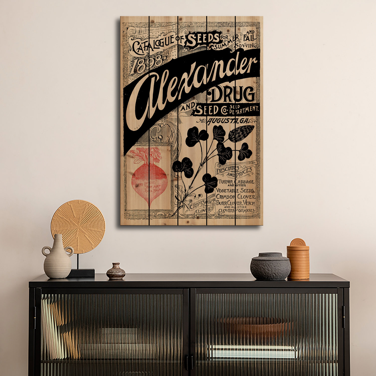 Winston Porter Wood Wall Art Print - Antique Seed Packets XIV by World ...