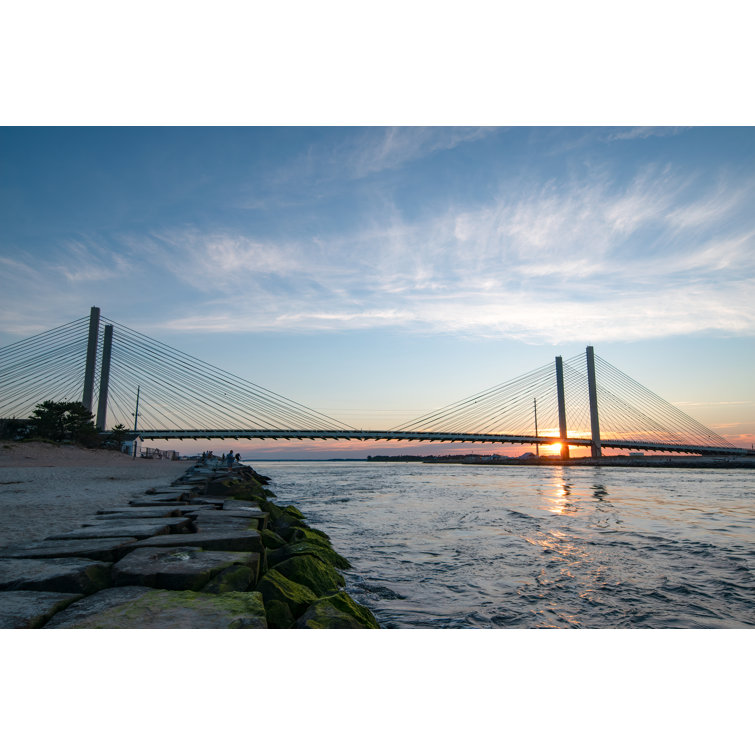 Highland Dunes The Indian River Inlet Bridge On Canvas by Amy ...