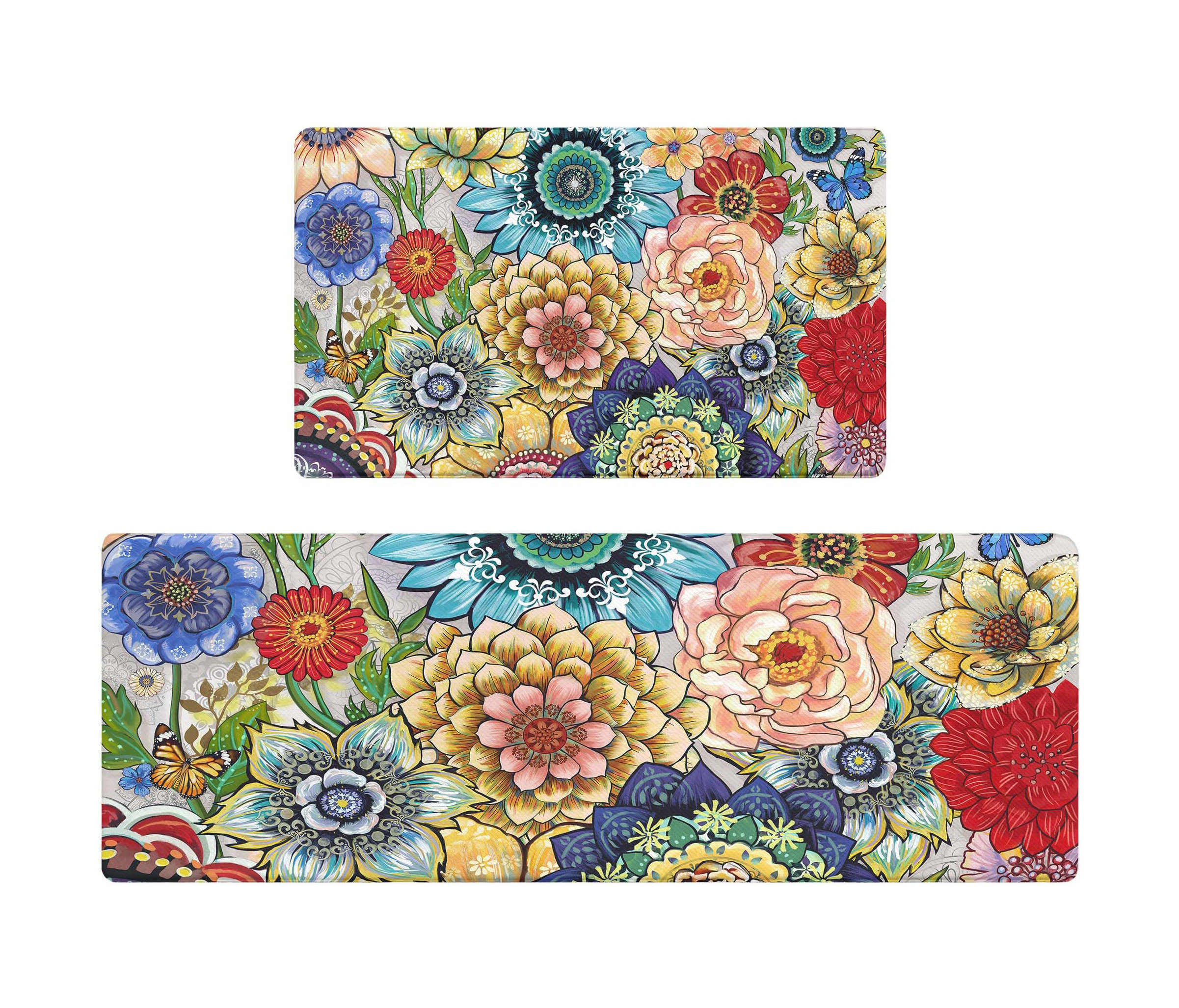 Dakota Fields Anti Fatigue Kitchen Mats for Floor Set of 2 - Wayfair Canada