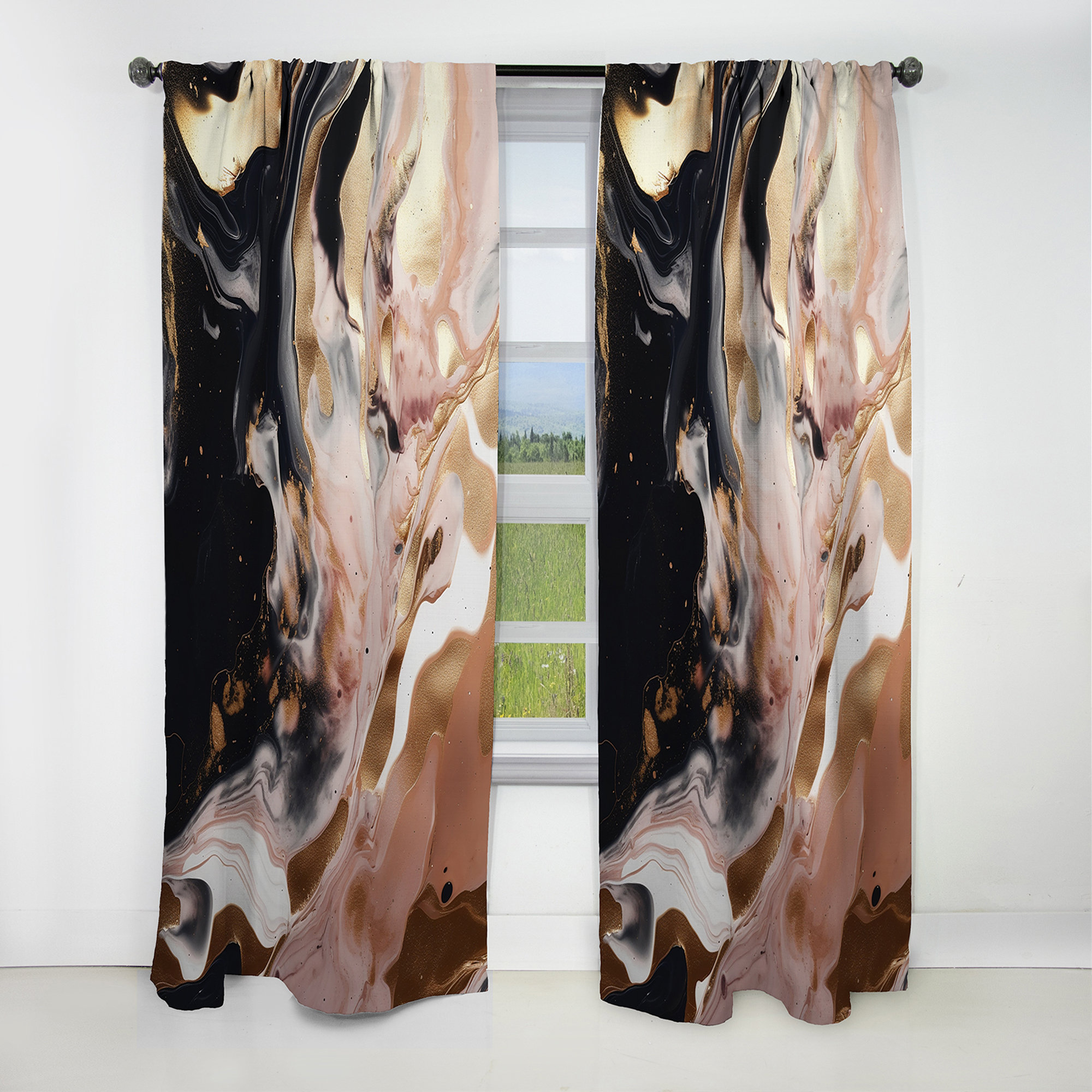 Design Art Ocean Waves Fluidity In Marble V - Abstract Marble Marble ...