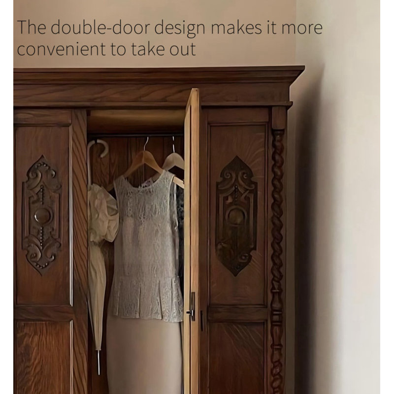 Canora Grey Retro Classic Country Wardrobe | Wayfair