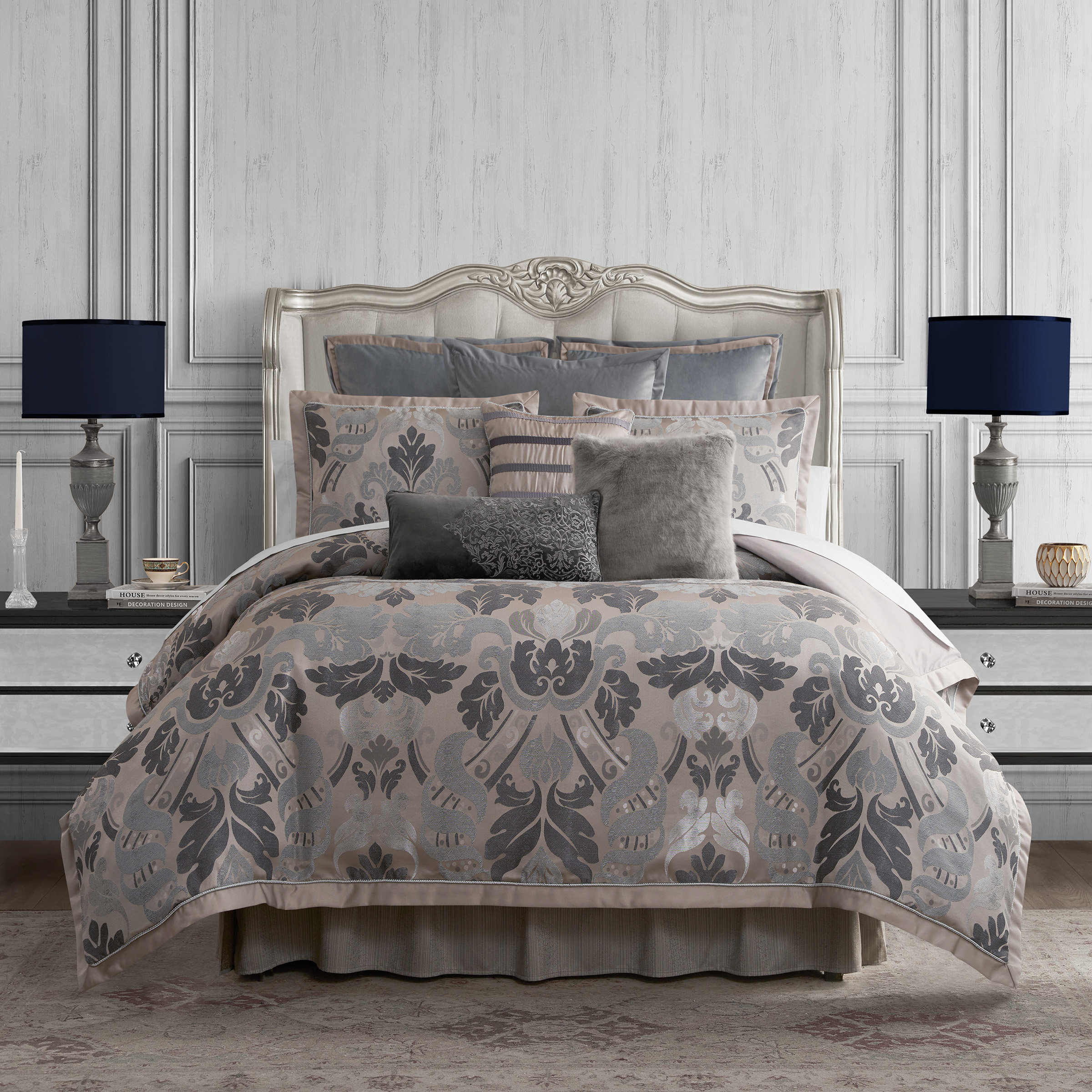 Waterford Bedding Lorna Mocha Cal King Comforter Set | Wayfair